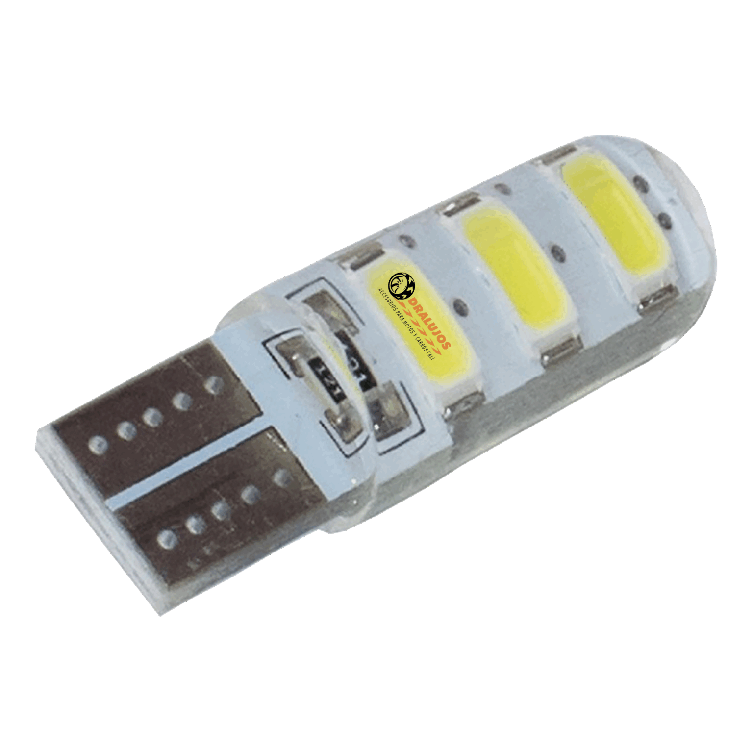 Cocuyo,bayoneta,bombillo Strober Led T10 Colore Moto/carro - DRALUJOS